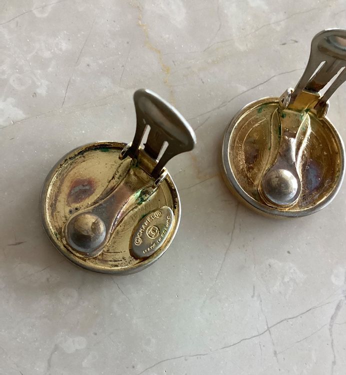 Goldige Chanel Ohrclips Ohrringe Vintage | Kaufen auf Ricardo
