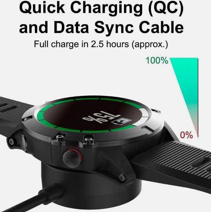 Daten Dock Ladegerat USB Kompatibel Garmin Fenix 7 7S 7X 6 (Neu (gemäss ...