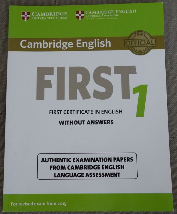 Cambridge English First 1 for Revised Exam from 2015 | Kaufen auf Ricardo