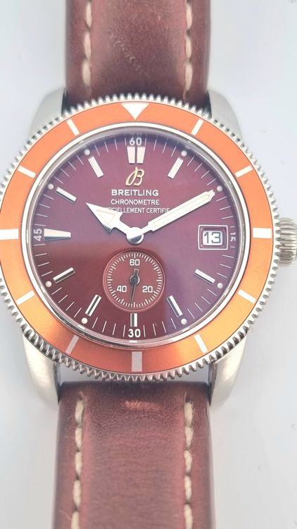 BREITLING SUPEROCEAN HERITAGE ORANGE 38MM AB 1 CHF | Kaufen auf Ricardo