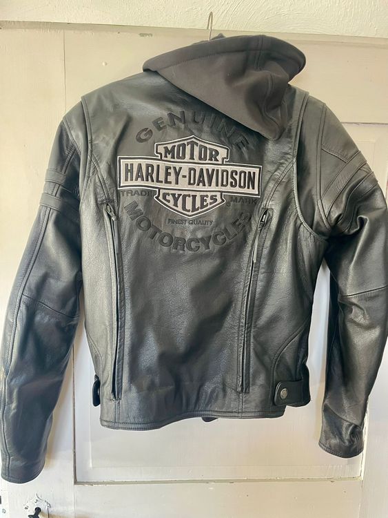 Harley-Davidson Lederjacke mit Kapuze, Grösse M, Top! (Gebraucht) in ...