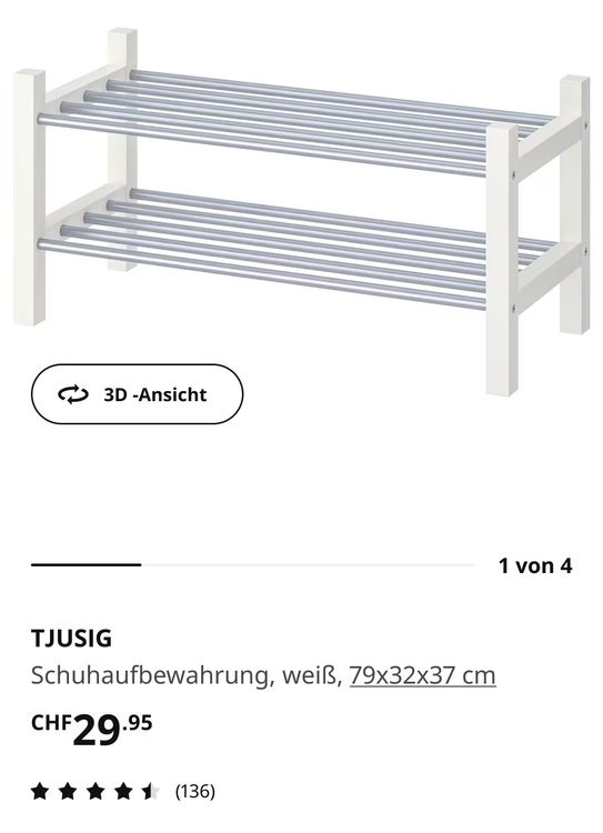 IKEA Tjusig weiss | Kaufen auf Ricardo
