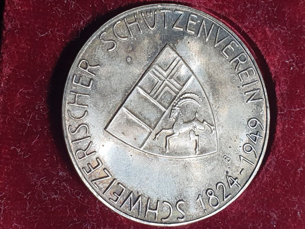 Silber schweizer Münzen mit Schützenfest 4 stk Münzen (Gebraucht) in Hägendorf für CHF 34 – mit ...