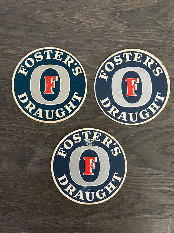 Australische Bierdeckel Beer Mat Foster's Draught Vintage (Gebraucht ...