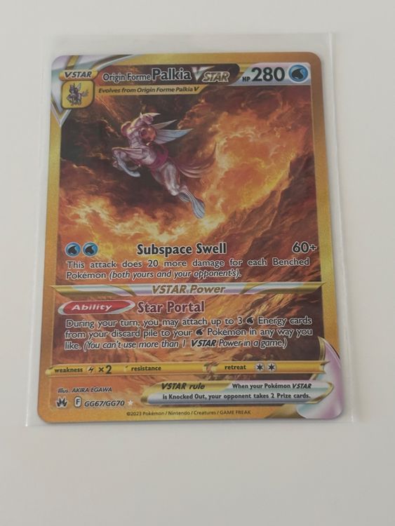 Origin Forme Palkia Vstar Gold GG67/GG70 | Kaufen auf Ricardo