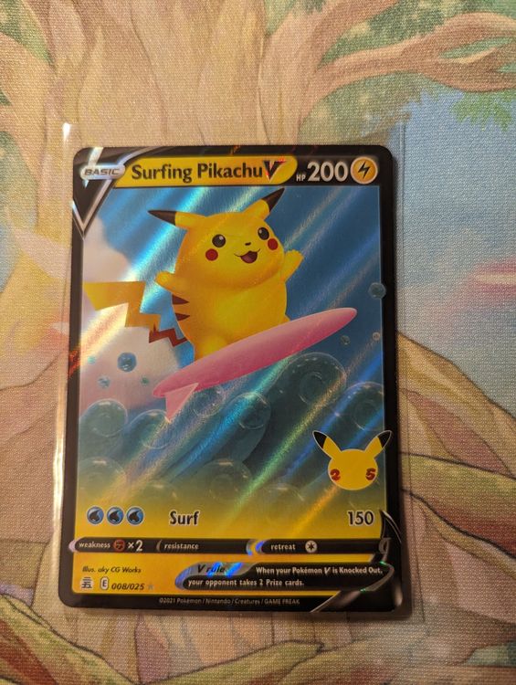 Carte Pokemon - Surfing Pikachu - Celebration (Neu (gemäss Beschreibung ...