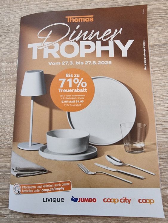 2 volle Coopkarten Thomas Dinner Trophy | Kaufen auf Ricardo