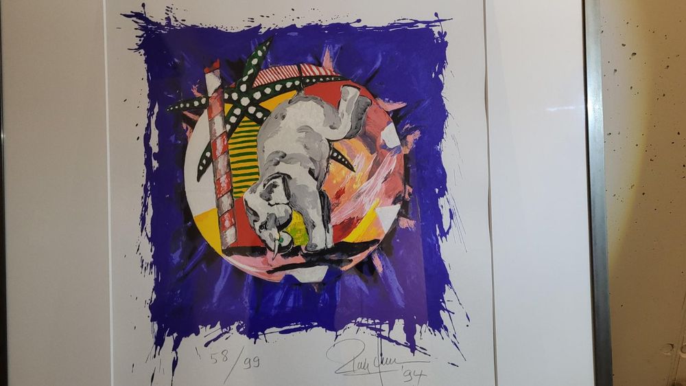 KNIE ROLF, "Elefant im Kopfstand", Original-Serigraphie (Gebraucht) in Luzern für CHF 489 – nur ...