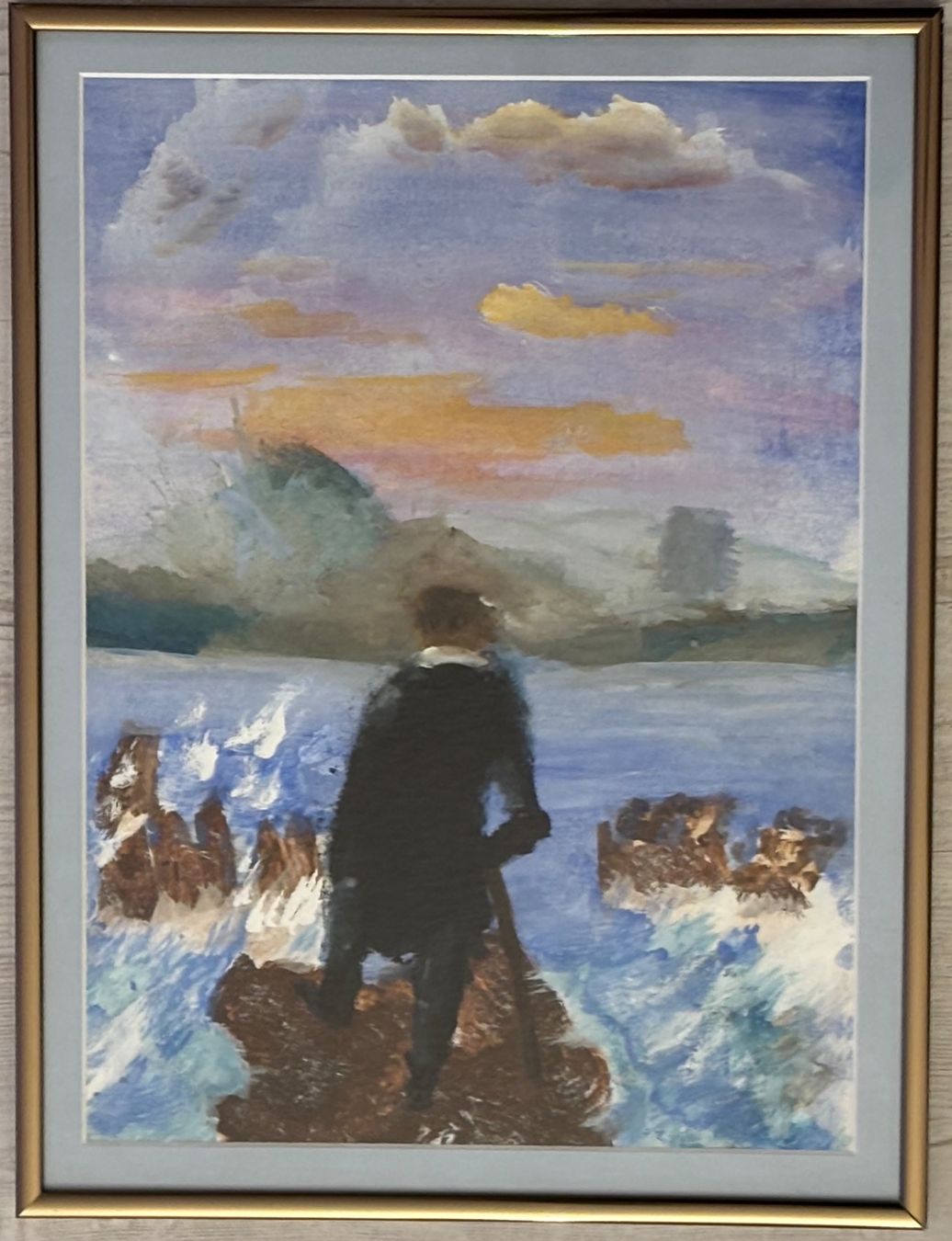 Aquarell nach Caspar David Friedrichs “Wanderer im Nebelmeer (Gebraucht ...