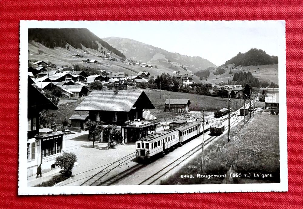 Rougemont - Bahnhof - Gare - Chemin de Fer MOB - 1943 (Gebraucht) in Rothrist für CHF 84 – mit ...