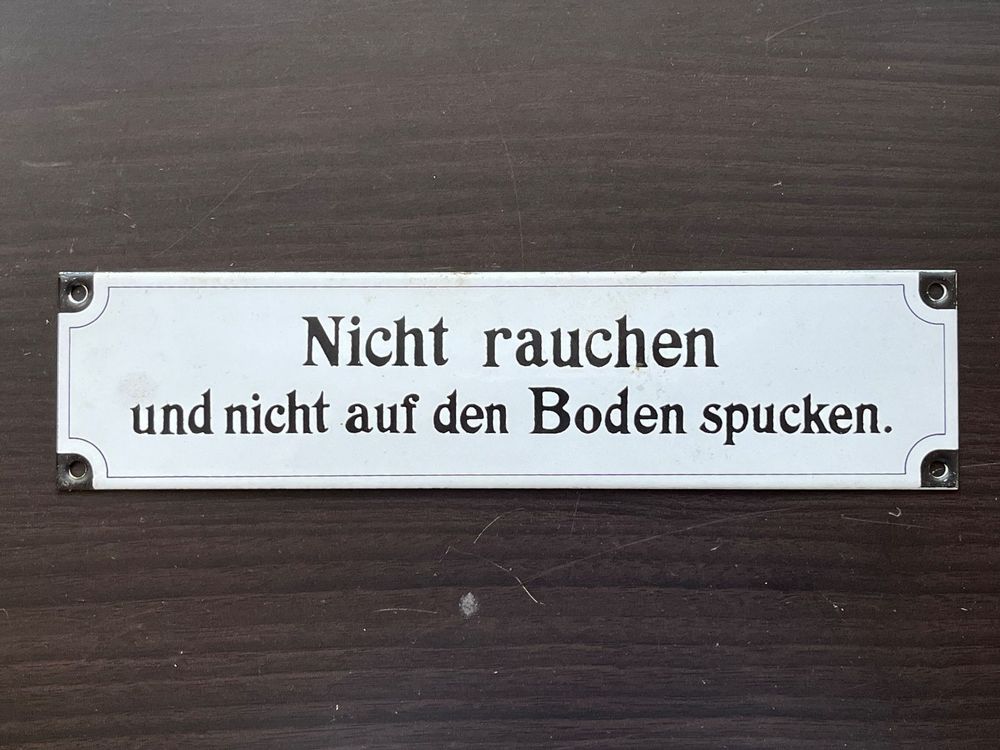Tram Emailschild "Nicht rauchen" Basler Tram Zug Eisenbahn | Kaufen auf Ricardo