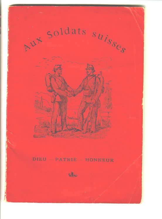 Militaires Brochure "Soldat Suisse" 1895 (D'occasion) à pour CHF 15 ...