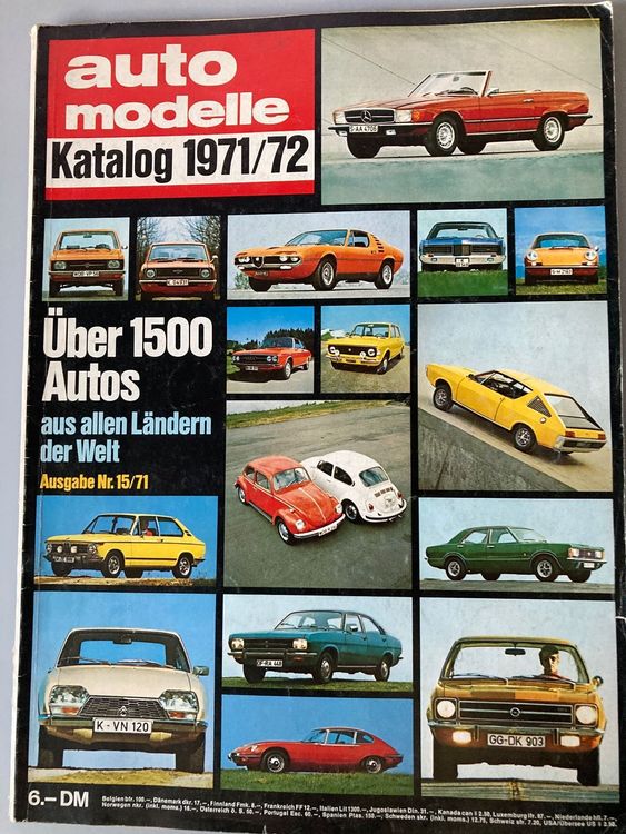 Oldtimer -Revue Die Auto Modelle 1971/72 (Gebraucht) in Rüegsauschachen für CHF 8 – mit ...