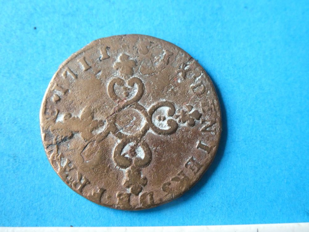 Frankreich 1711, 6 Deniers Louis XIV (Gebraucht) in Hinterforst für CHF ...