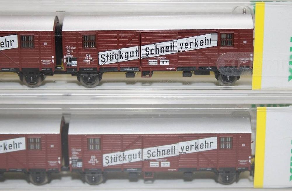 Trix N 2x 15111 Güterwagen Leig-Einheit DB wie neu OVP (Gebraucht) in ...