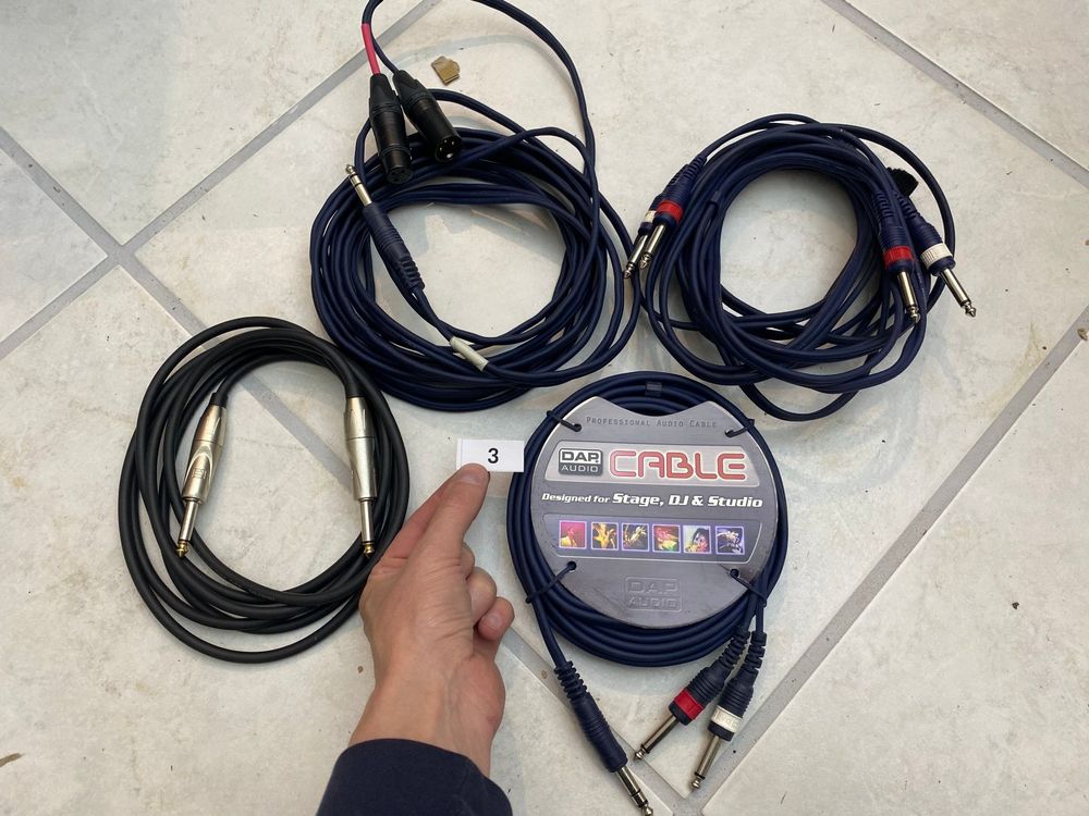 Kabel Jack XLR Chinch Insert Neutrik Pioneer CDJ 3000 Yamaha (Defekt ...