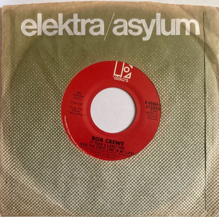 BOB CREWE - IT TOOK A LONG TIME (FOR THE FIRST TIME IN MY LI (D ...