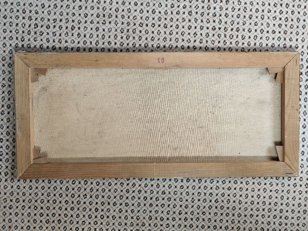 Tableau "chevaux au galop" huile sur toile signée peinture (Gebraucht) in Tramelan für CHF 150 ...