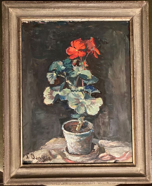 Geranien - Wunderschönes Ölgemälde gerahmt, signiert (Gebraucht) in Riniken für CHF 31 – nur ...