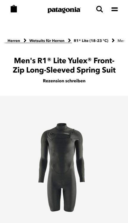 Patagonia R1 Wetsuit Mens NP 300 chf | Kaufen auf Ricardo