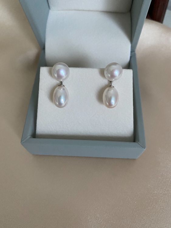 Perlen Ohrringe /Süsswasserperlen echte | Kaufen auf Ricardo