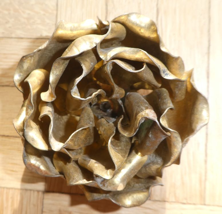 Messing Rose Handarbeit Deko Vintage Unikat Geschenkidee (Gebraucht) in ...