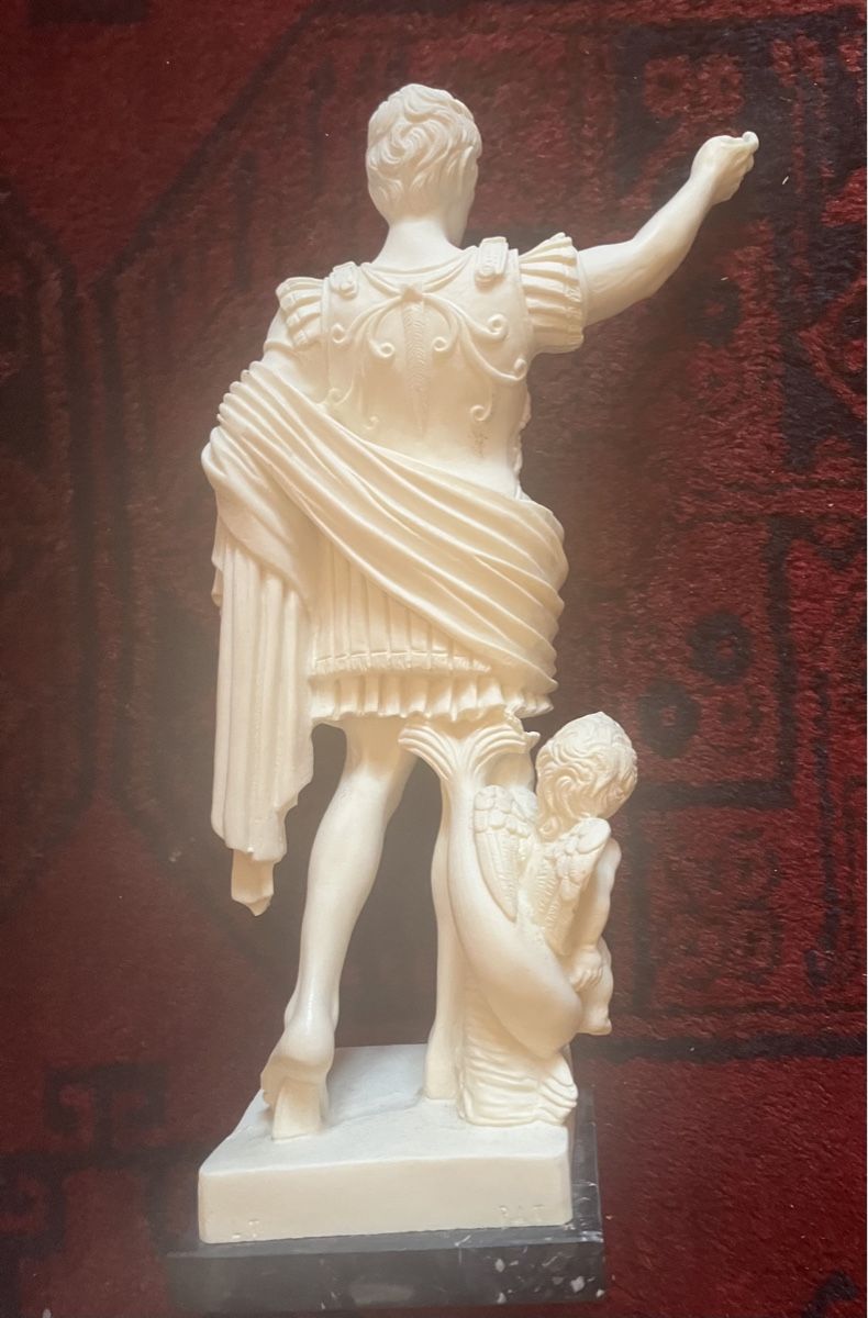 Antike Augustus Caesar Statue Marmorsockel 40cm rar (Gebraucht) in ...