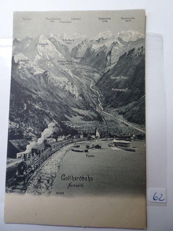 Alte Postkarte Gotthardbahn Flüelen (Gebraucht) in Schönenwerd für CHF 6 – mit Lieferung auf ...