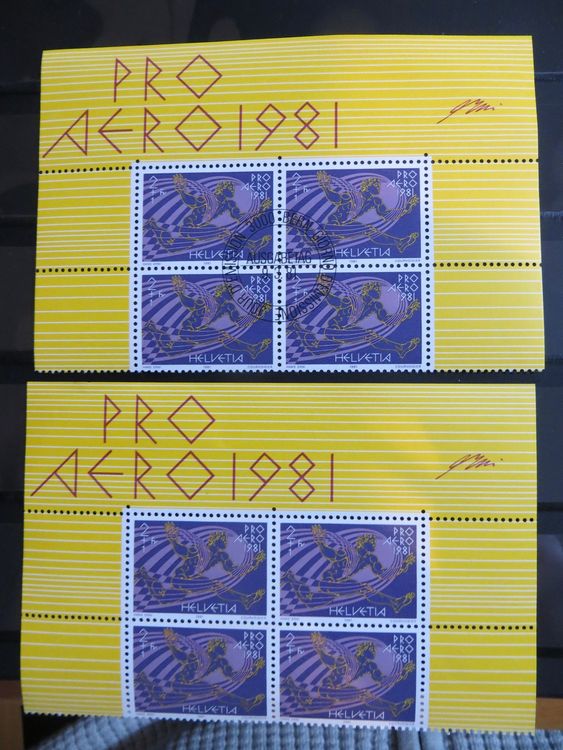 Sondermarke Pro Aero (mit Zuschlag) 1981 Viererblocks | Kaufen auf Ricardo