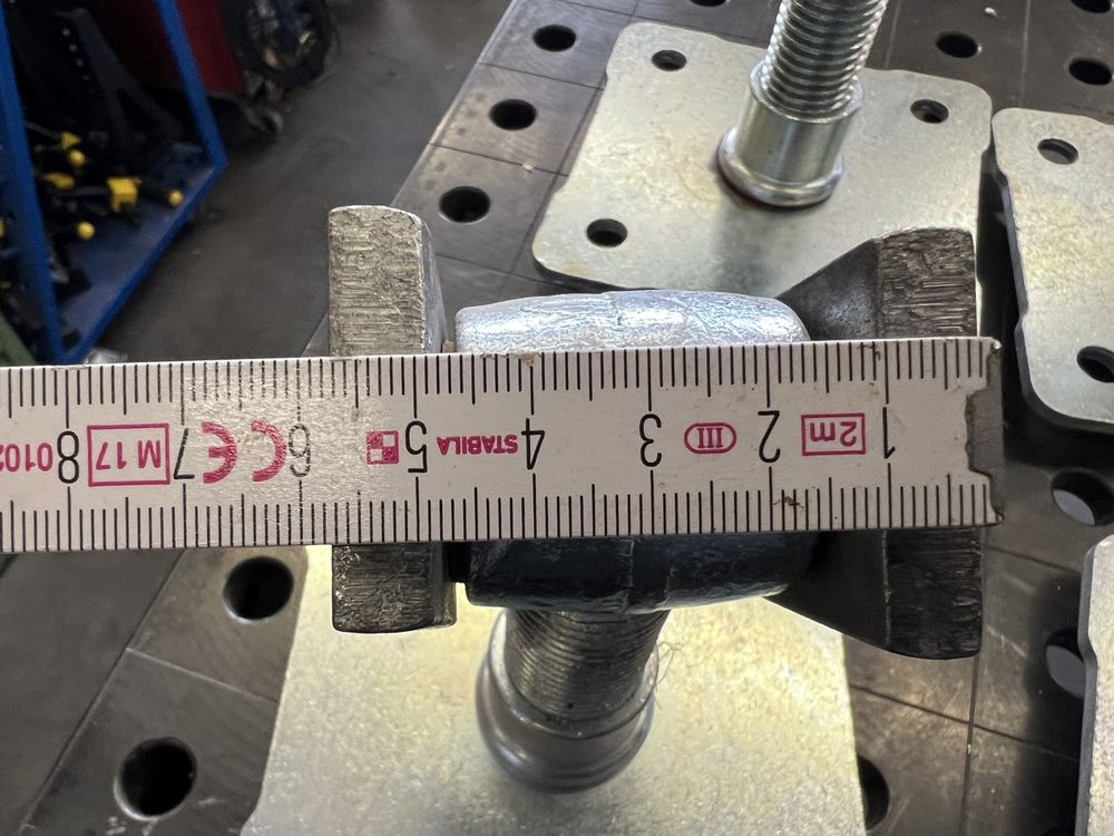 Tor Scharnier mit Platte, mass verstellbar, zum Anschweissen (Neu und ...