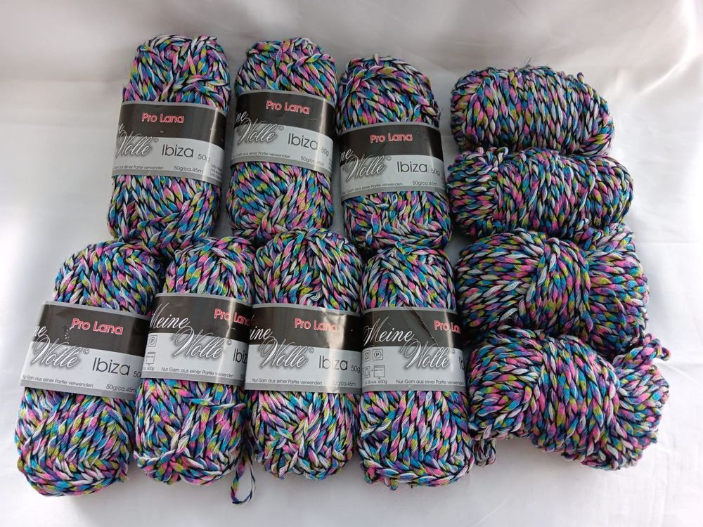 10,5 Strangen Wolle *** Pro Lana - Sommerwolle (Gebraucht) in ...