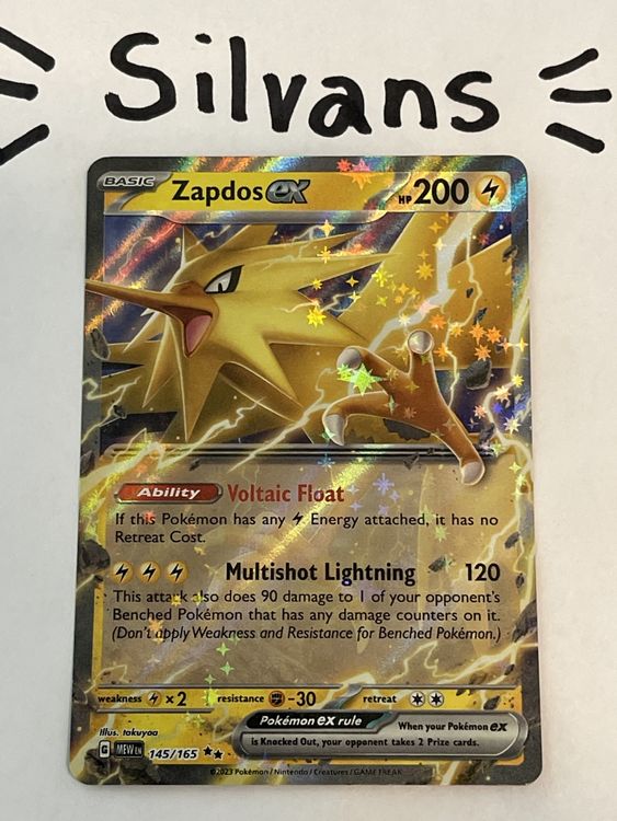Zapdos ex 145/165 MEW 151 Englisch | Kaufen auf Ricardo