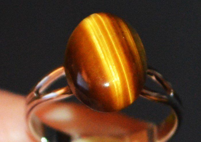 Ring A-923 – Tigerauge 13x18mm – Grössenverstellbar | Kaufen auf Ricardo