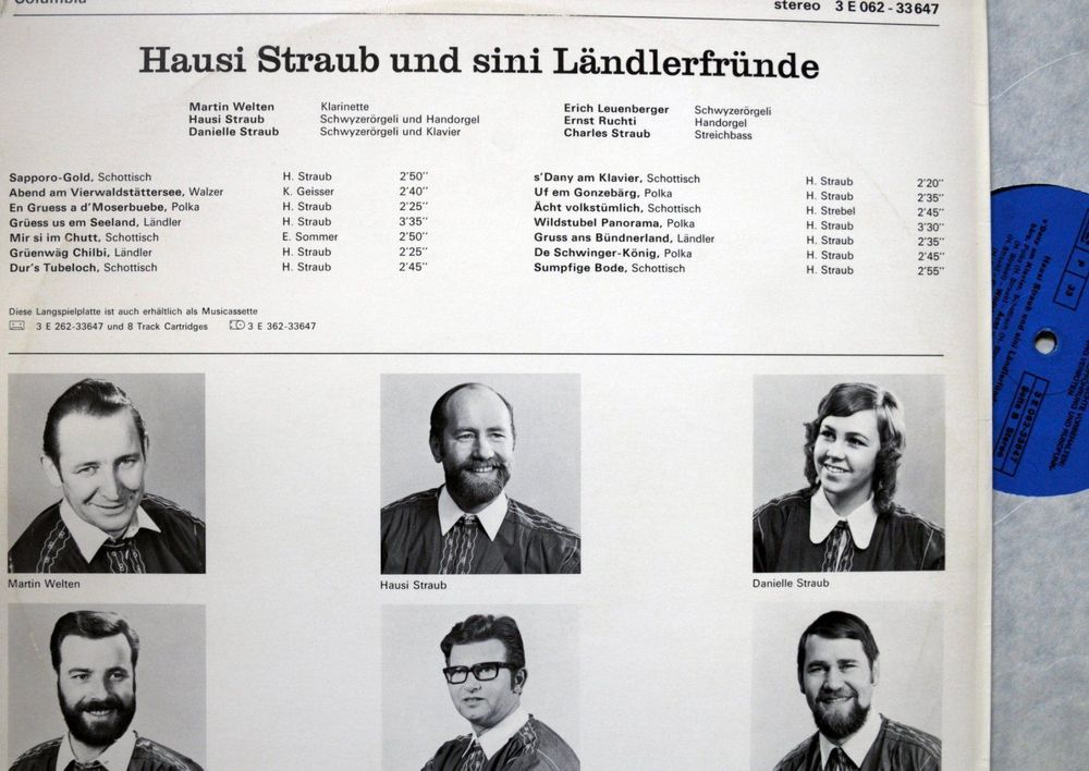 Hausi Straub Und Sini Ländlerfründe - Ländler LP ♪ GEWASCHEN (Gebraucht) in Unterseen für CHF 12 ...