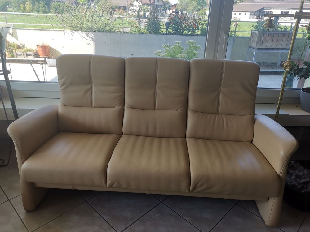 3er Sofa echt Leder | Kaufen auf Ricardo