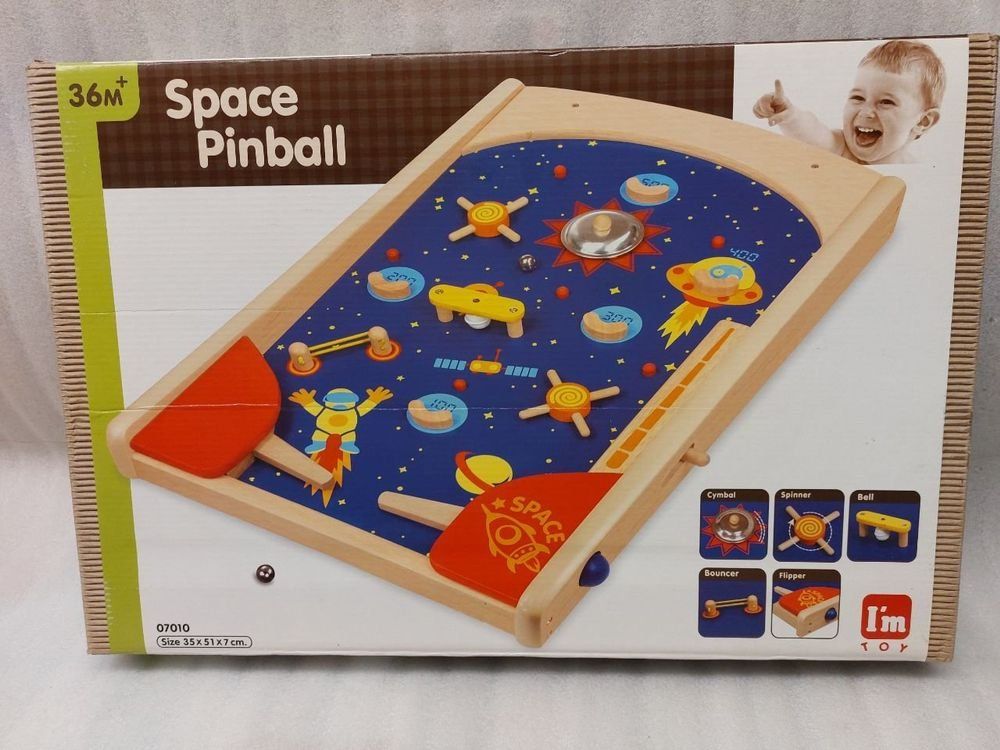 Flipper Space Pinball I'm Toy - Wooden toy for children (Neu (gemäss ...