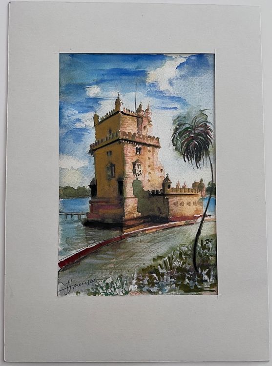 Landschaft Aquarell Unleserlich Signiert | Kaufen auf Ricardo