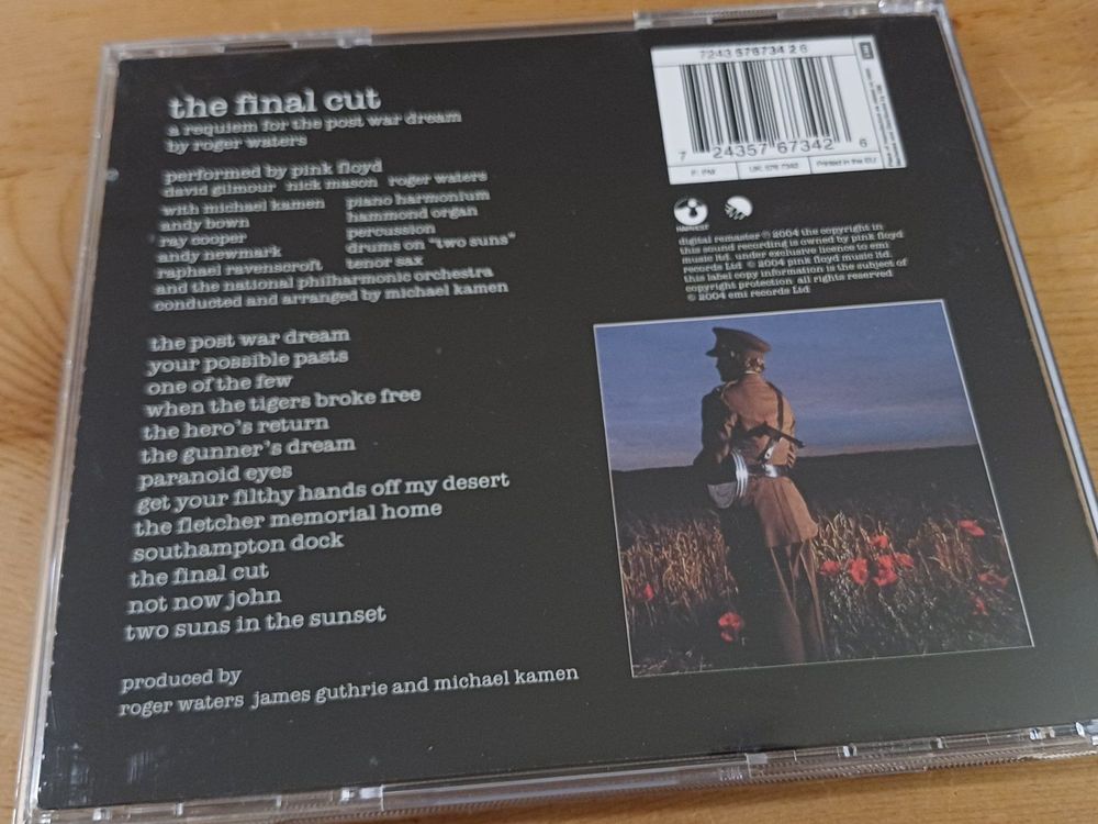 Pink Floyd - The Final Cut (2004 Rerelease) (Gebraucht) in Jona für CHF ...