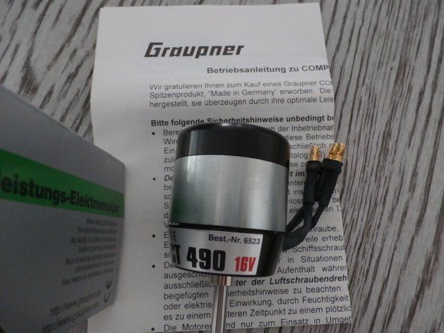 Graupner Compact 490 Brushless Elektromotor 16V | Kaufen auf Ricardo