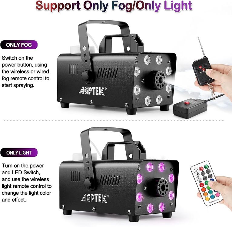 Nebelmaschine RGB 500W Party Hochzeit Disco Fernbedienung (Neu und originalverpackt) in Hundwil ...