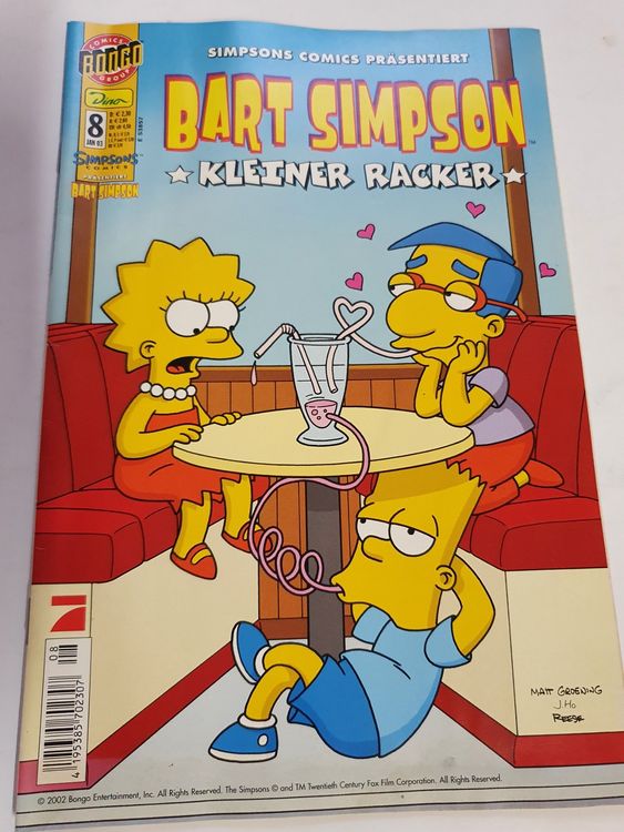 Bart Simpson Comics / Heft Nr. 8 (Gebraucht) in Oberdorf BL für CHF 2.5 – mit Lieferung auf ...