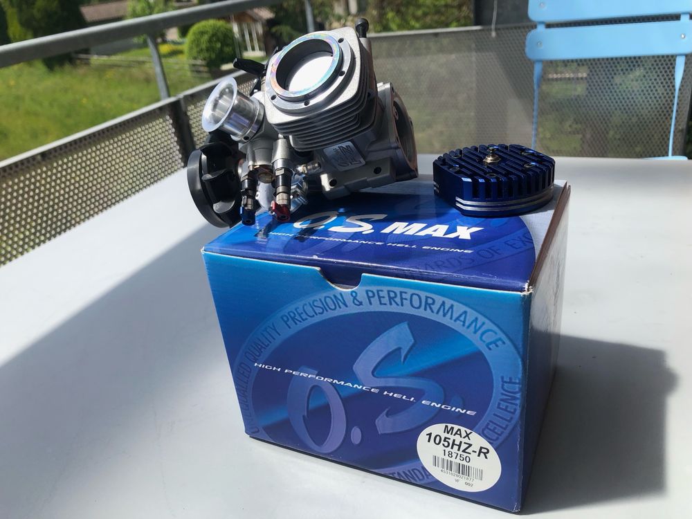 OS Max 105 HZ-R Heli Engine (Neu (gemäss Beschreibung)) in Hinterkappelen für CHF 280 – mit ...