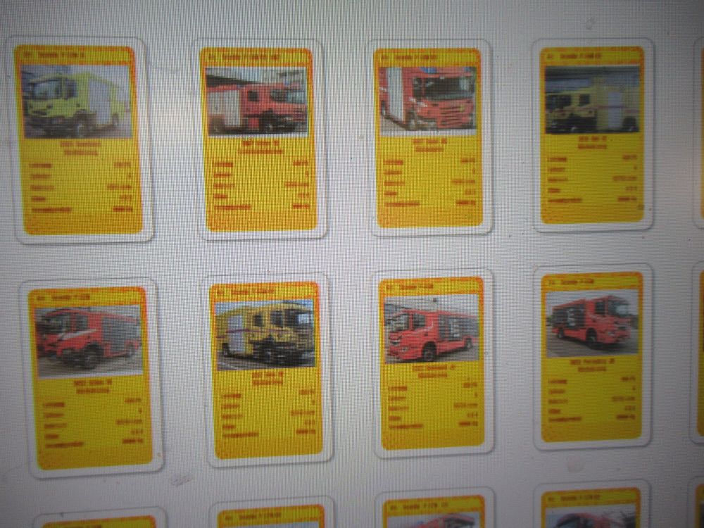 Scania Feuerwehrauto Quartett 52 Karten (Neu und originalverpackt) in Herznach für CHF 32 – nur ...