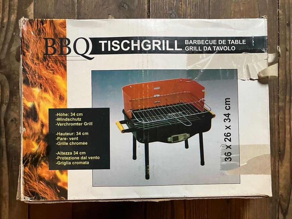 Grill, Campinggrill, Tischgrill, Metall, neu, orig. verpackt (Neu und ...