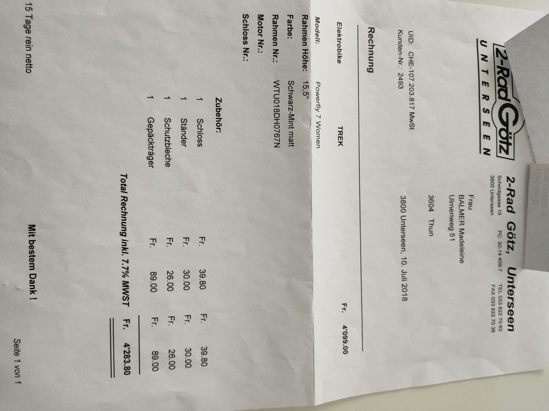 Trek Powerfly FS7 E-Bike, Top Zustand, Inkl. Zubehör! (Neu (gemäss ...