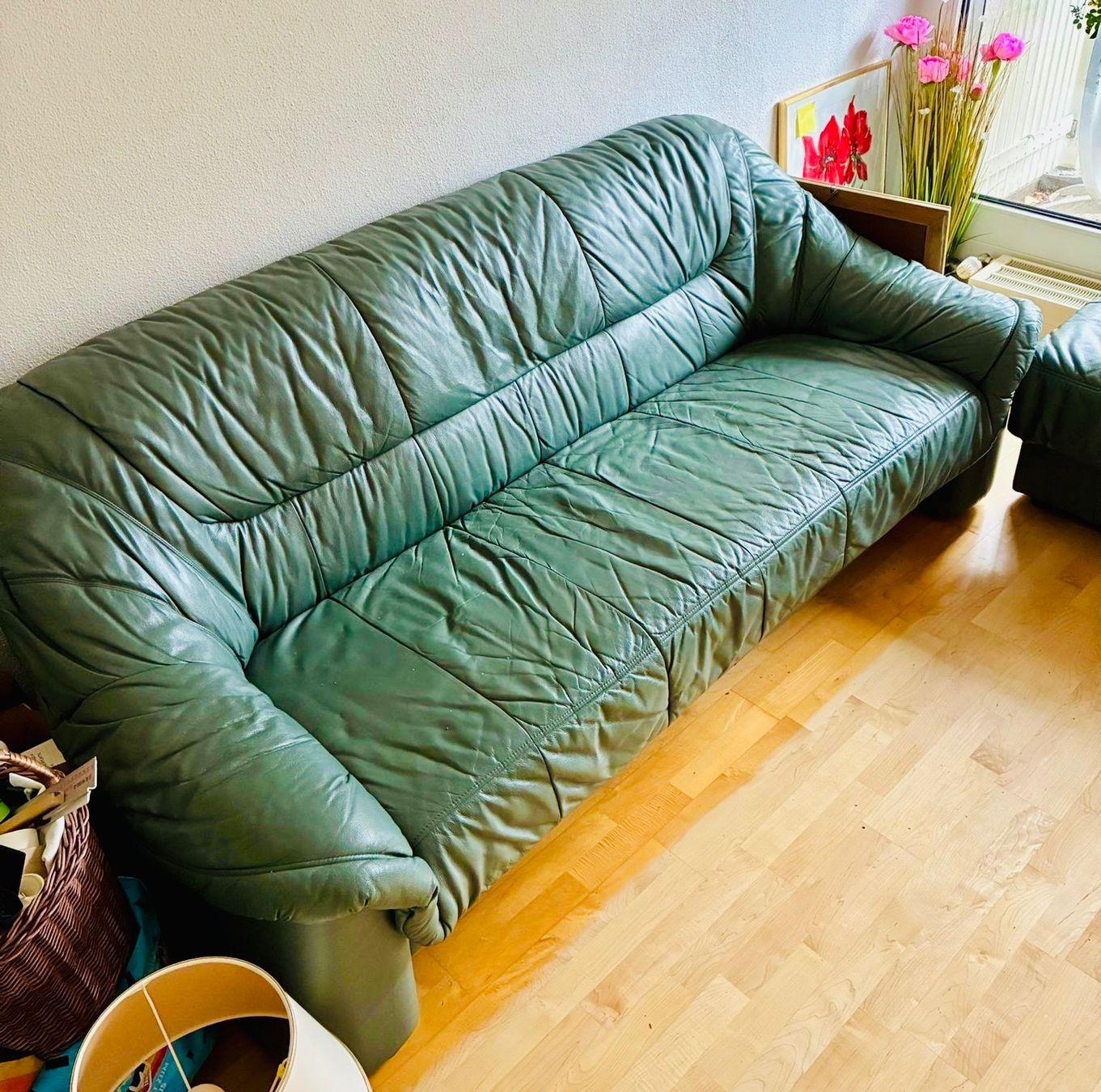 MICASA ECHTLEDER 3-ER SOFA SET – gepflegt, modern, aus CH (D'occasion ...