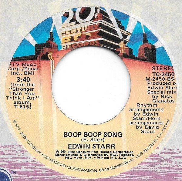 Edwin Starr Edwin: Tell-A-Star / Boop Boop Song 7" (Gebraucht) in ...