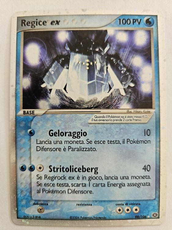 Rare Pokemon card Regice ex 98/106 HOLO ITA. 2006 (Gebraucht) in Bern ...