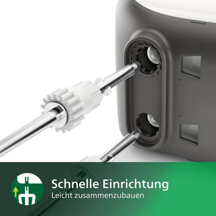 Handmixer Teig Kneten Küche 450W 5 StufenTurbo Edelstahl (Neu und ...