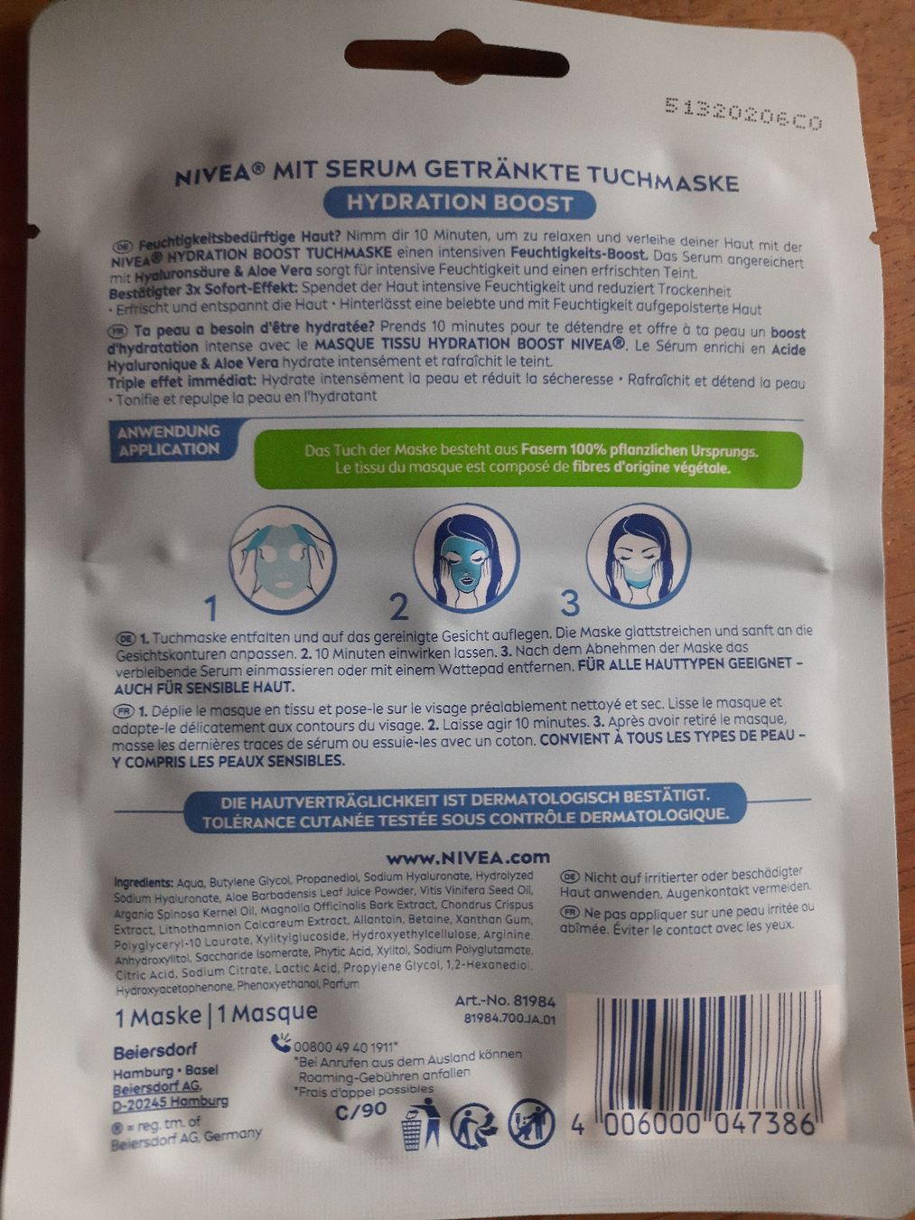 Nivea Hydration Boost Tuchmaske NEU für trockene Haut! ️💙💧 (Neu und ...